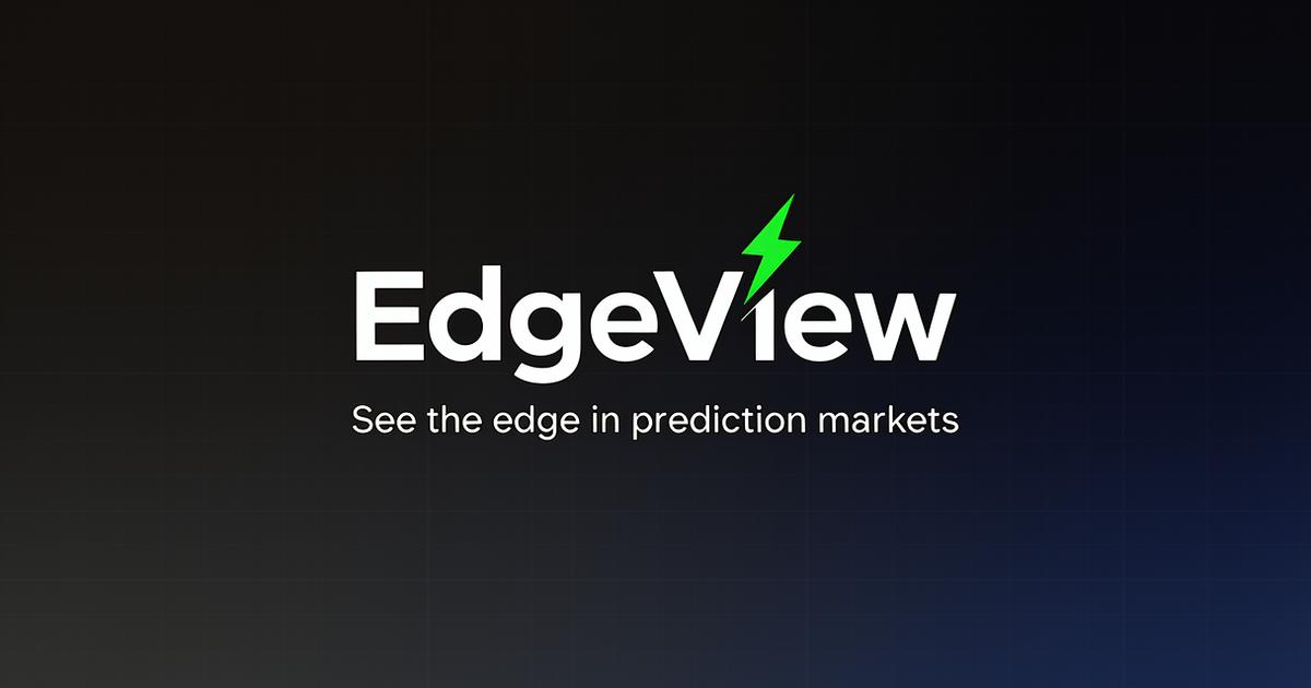 EdgeView - Live Prediction Market Dashboard | Free Edge Detection ...